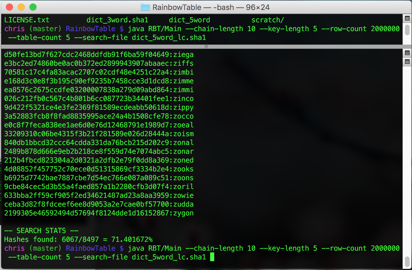 RainbowTables by upnix
